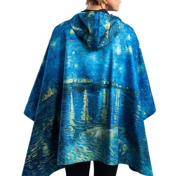 Jackets & Coats | Raincaper Rain Poncho Van Gogh Over The Rhone | Poshmark